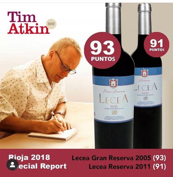 Tim Atkin MW Rioja Special Report 2018 – Bodegas Lecea